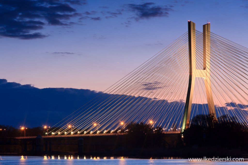 Most Rędziński o zachodzie słońca - zdjęcia, fotogaleria