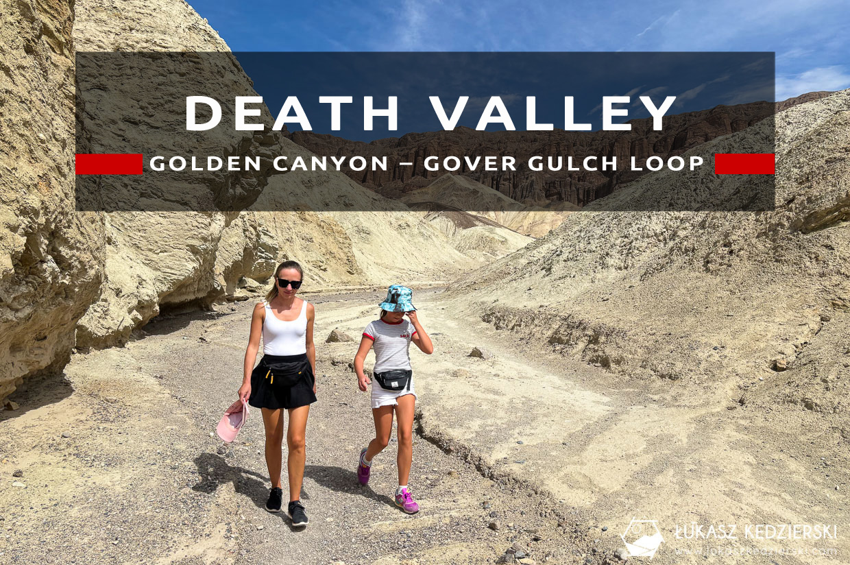 Death Valley: Golden Canyon - Gover Gulch Loop piękny trekking